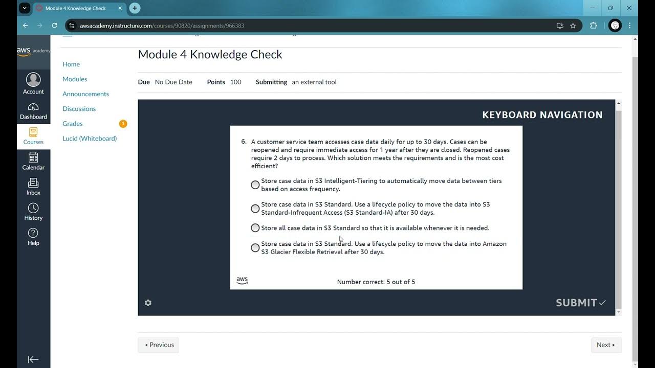 Module 4 Knowledge Check Solved 100% AWS Cloud Architecting - YouTube