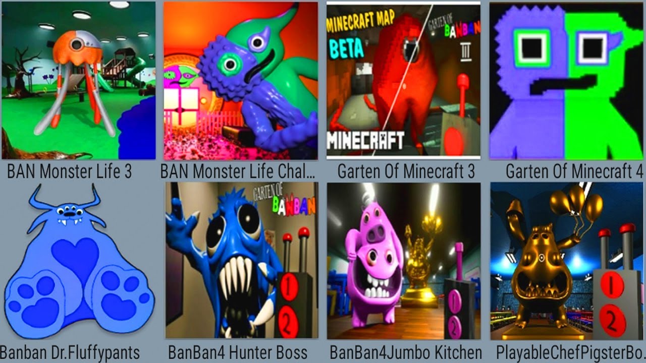 BAN Monster Life 3,BAN Monster Life Challenge,Garten Of Minecraft 3 ...