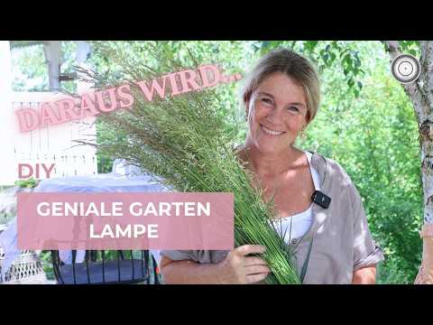 DIY - SOLAR LAMPE - NUR AUS GRÄSERN - Das musst du nachmachen - GÜNSTIGE, WUNDERSCHÖNE OUTDOOR LAMPE