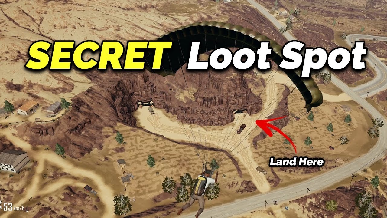 PUBG Xbox One Secret Loot Spot Desert Map - YouTube