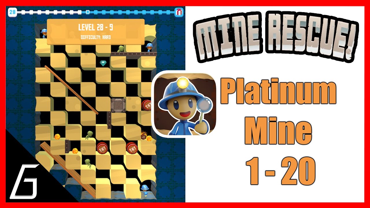 Mine Rescue | Gameplay Level 28 | Platinum Mine Solution - YouTube
