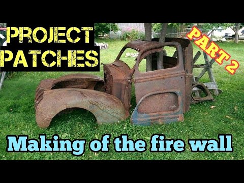 Hot rod build.Patches. Making of the firewall. Part 2 - YouTube