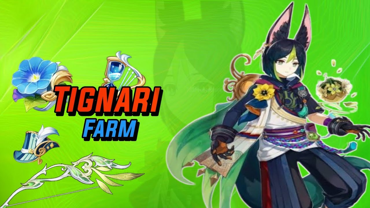 DPS TIGNARI LEVEL UP MATERIALS FARM || [Genshin Impact] Gameplay ️ ...