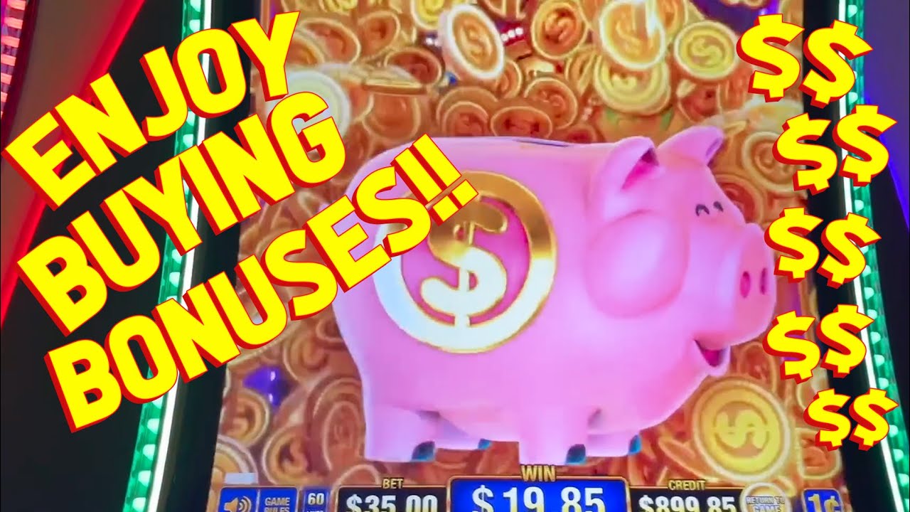 DOUBLE POP ON THE FIRST ONE!! with VegasLowRoller on Coin Trio Piggy ...