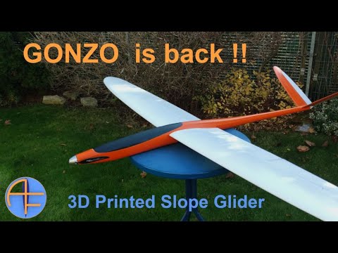 3D printed slope glider Gonzo - Maiden - YouTube