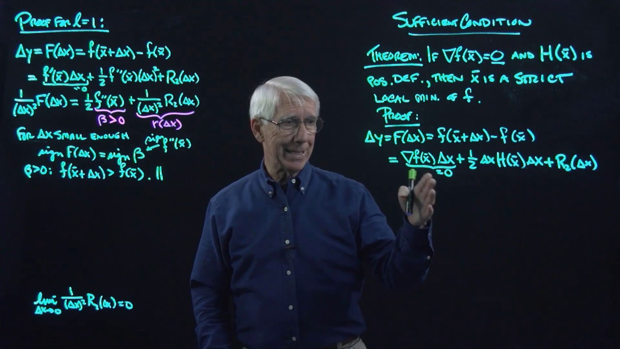 Lecture 31 Unconstrained Optimization 2 Youtube