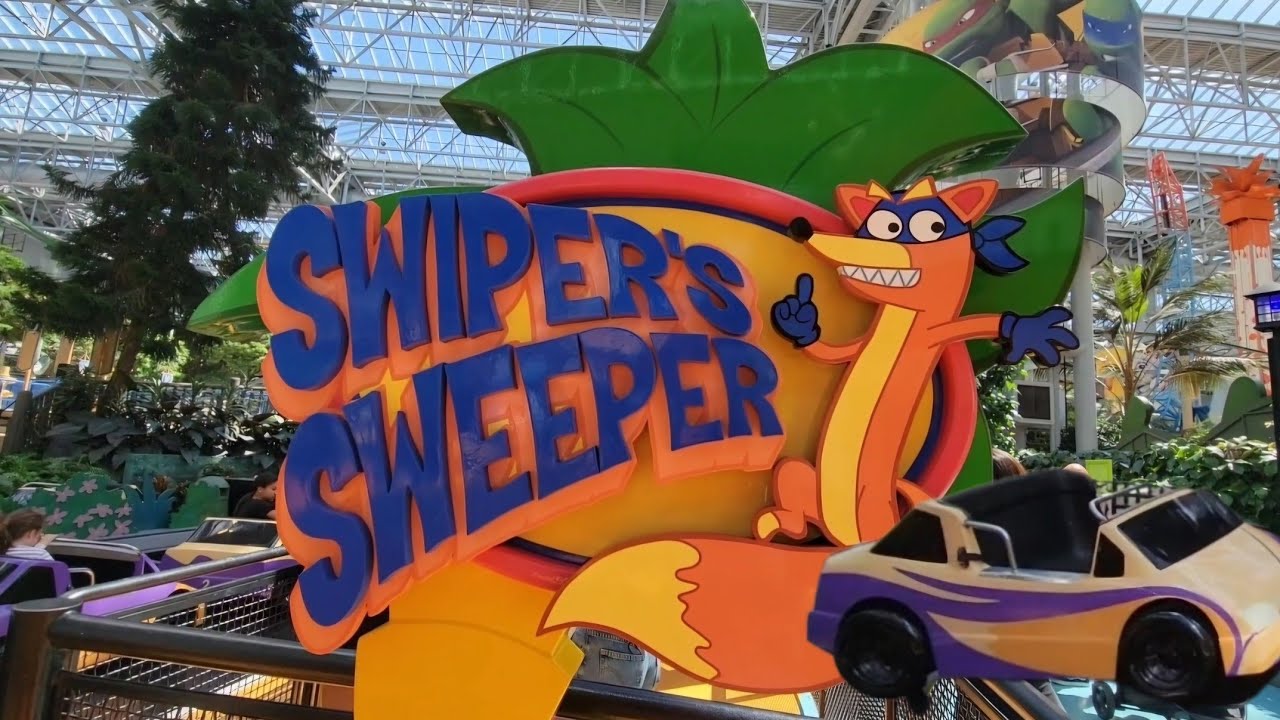 Swipers Sweeper Ride at Nickelodeon Universe 2024 - YouTube