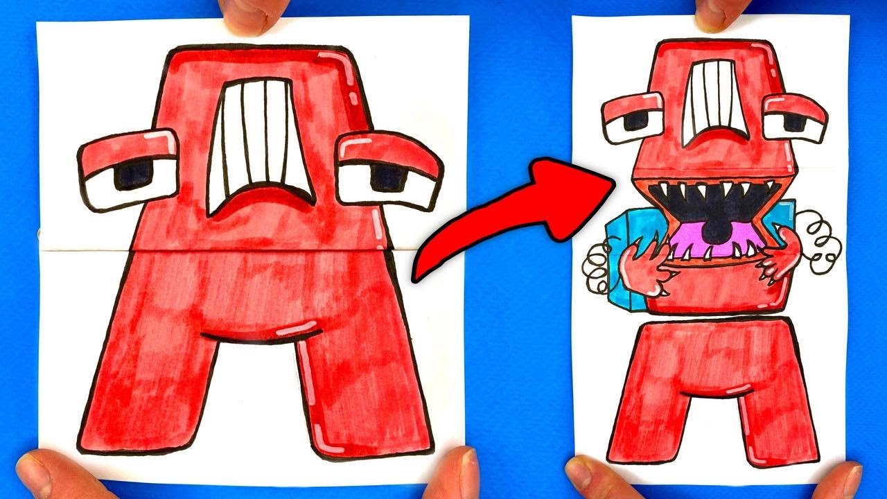 HOW TO DRAW VIRAL & CRAZY BOXY BOO & ALPHABET LORE TO TRY AT HOME ...
