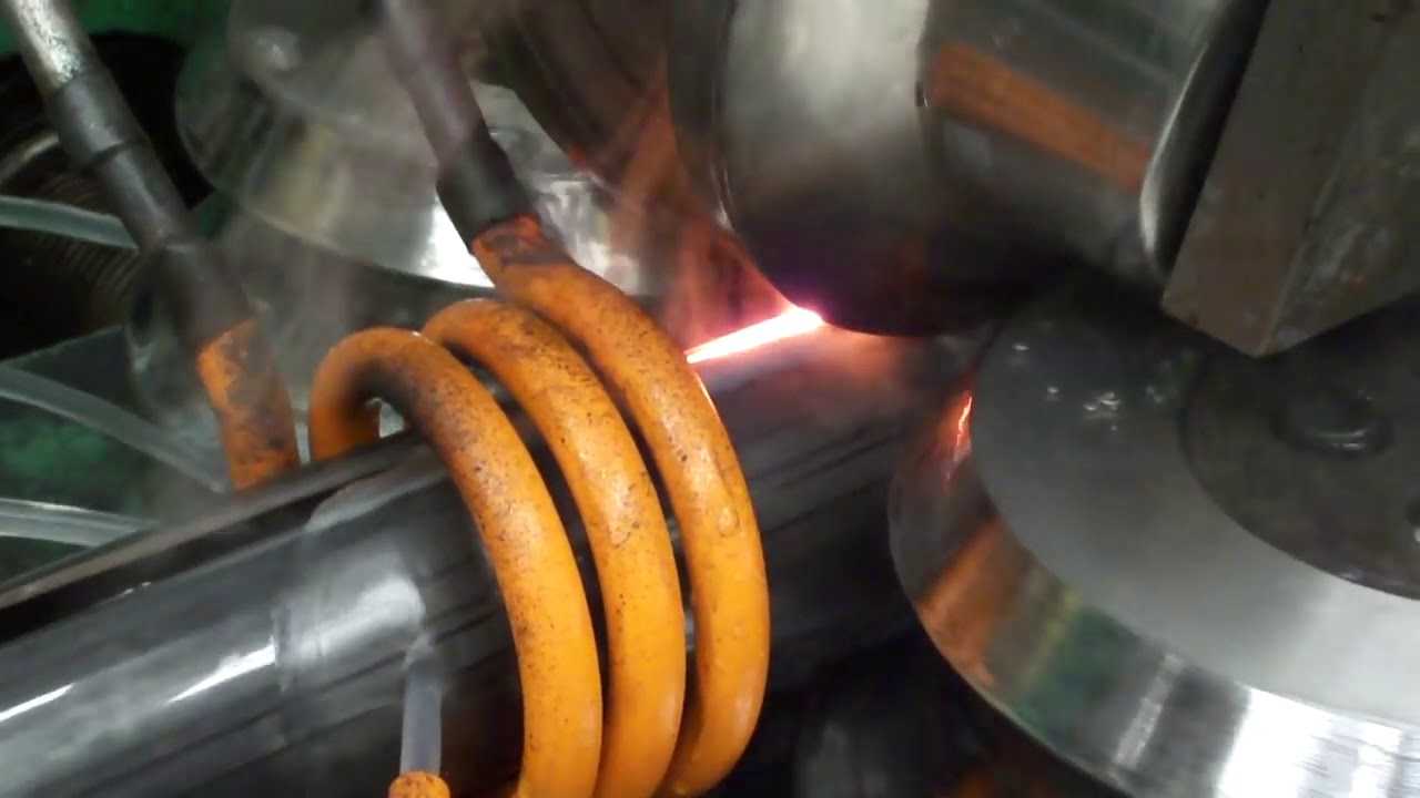 Seamless steel pipe welding - YouTube