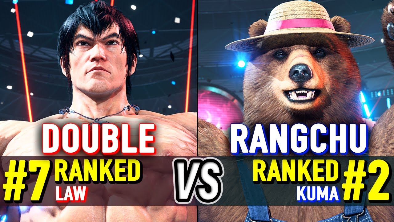 T8 🔥 DOUBLE (#7 Ranked Law) vs RANGCHU (#2 Ranked Kuma) 🔥 Tekken 8 High Level Gameplay - YouTube