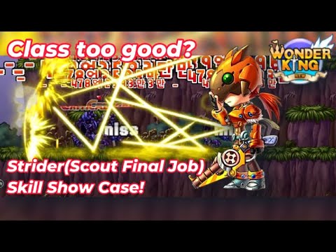 [KR] WonderKing Guide 2024 : Strider(Scout Final Job) Skill Showcase ...