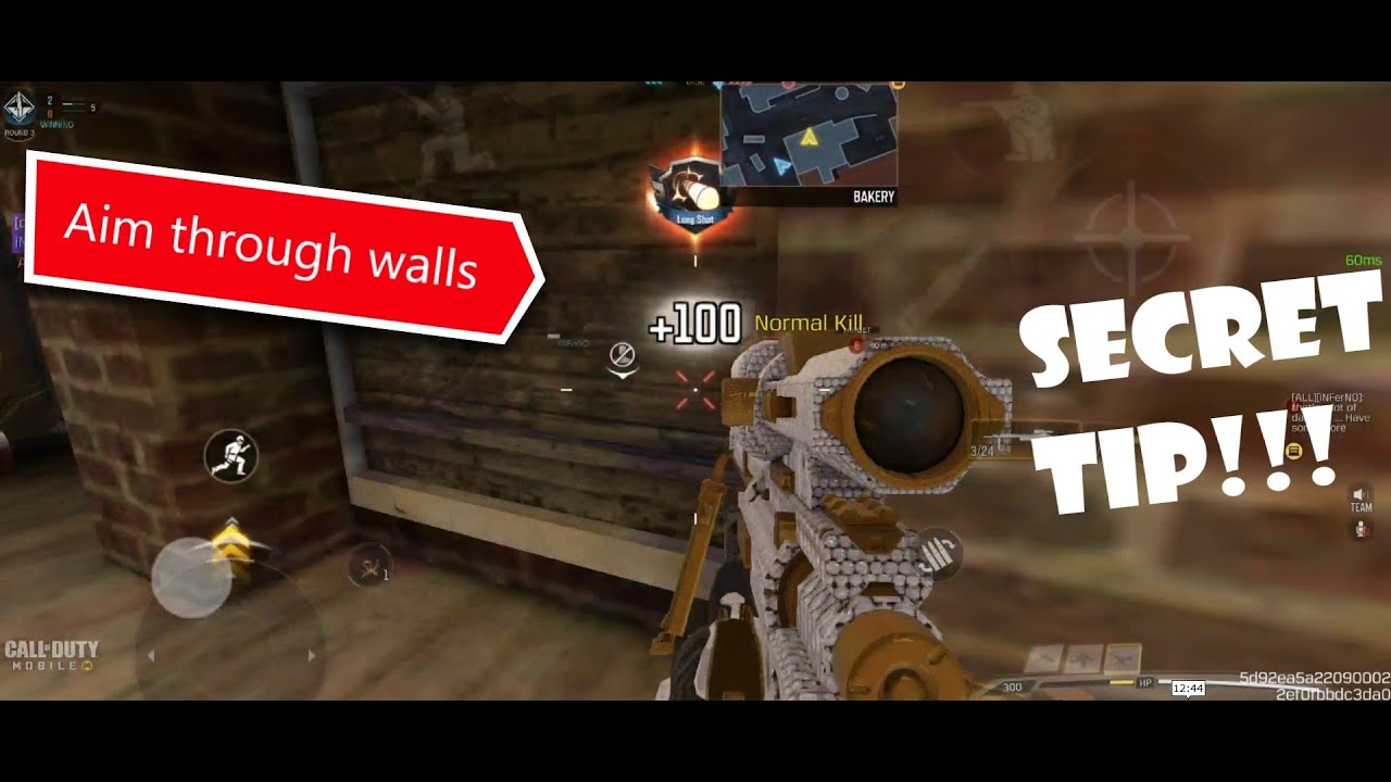 How to aim through walls!!!!(Secret Tips🧠) | CODM - YouTube
