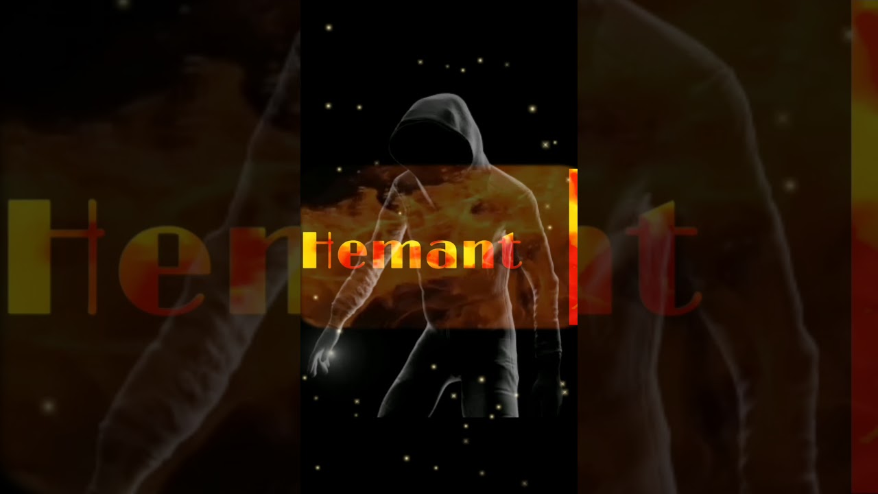 hemant name status || hitesh creations ||make your own name status ...