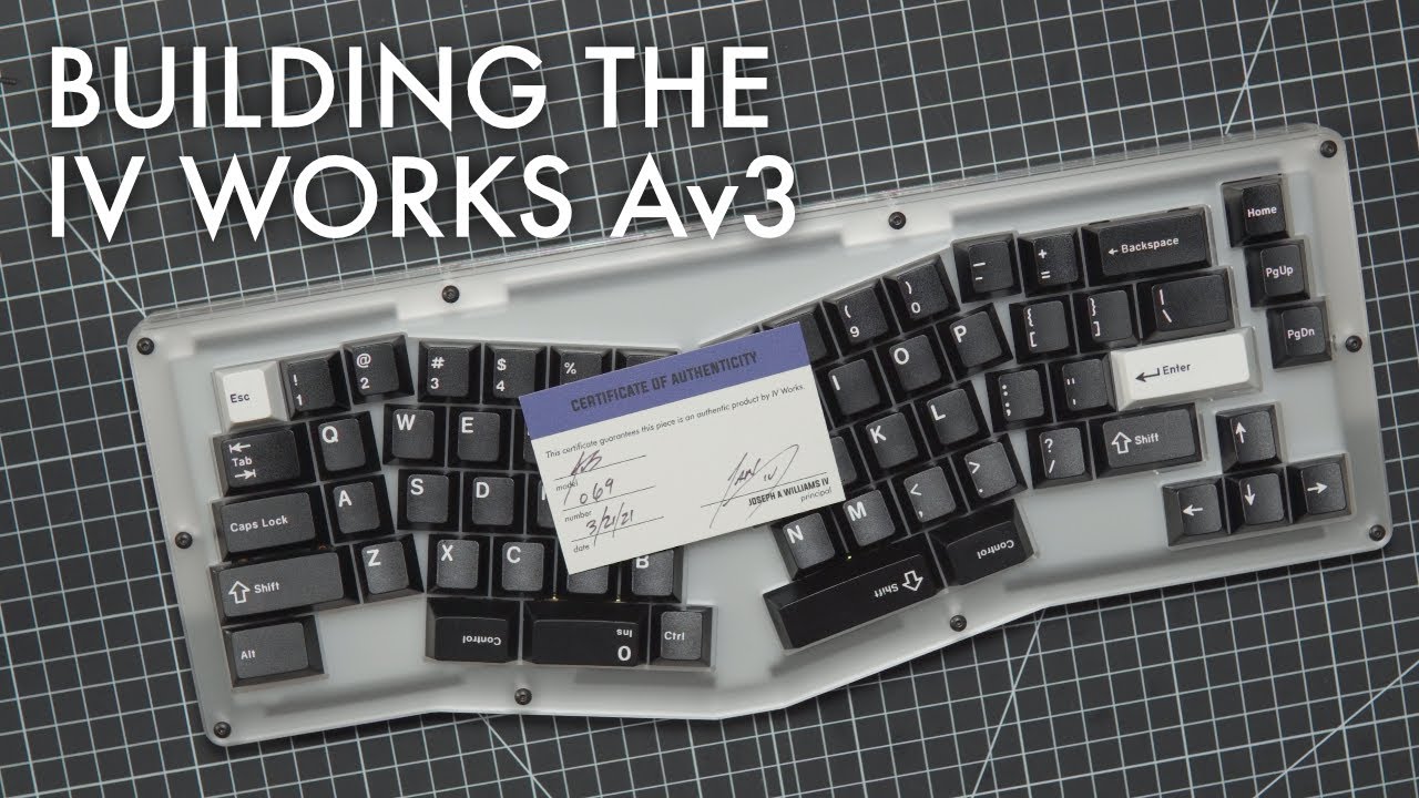Building my First Acrylic Keyboard | Av3 Build - YouTube