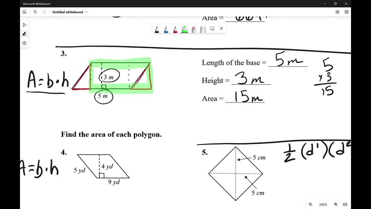Lesson 7.1 - Areas of Polygons - YouTube