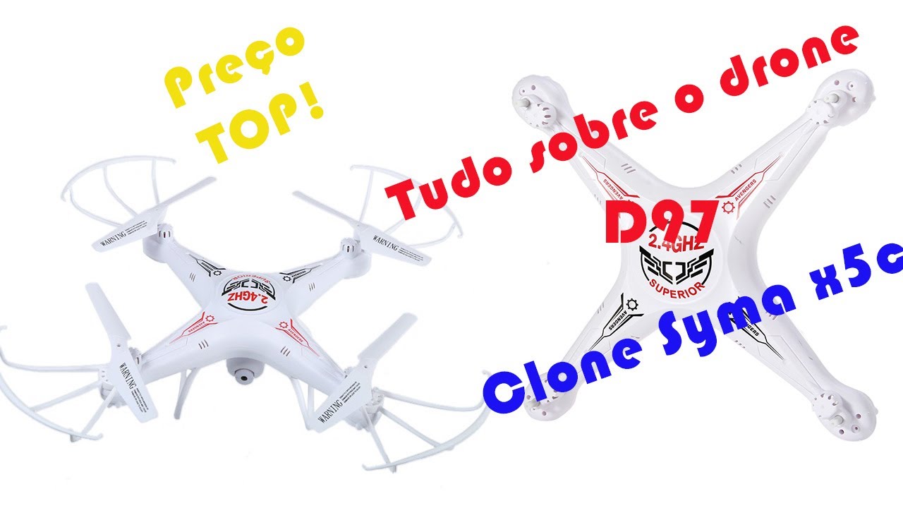 Drone D97 syma x5c O melhor para iniciantes PORTUGUÊS - PTBR - YouTube