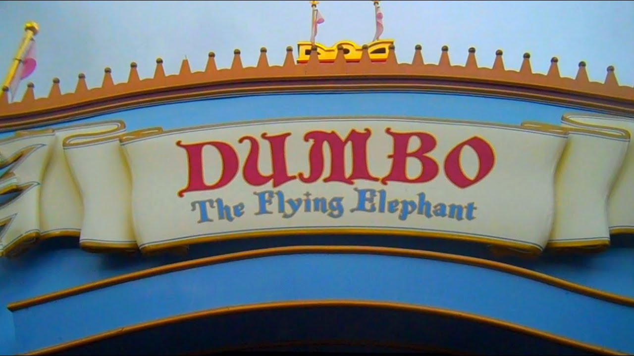 Disneyland's Dumbo, the Flying Elephant ride - YouTube