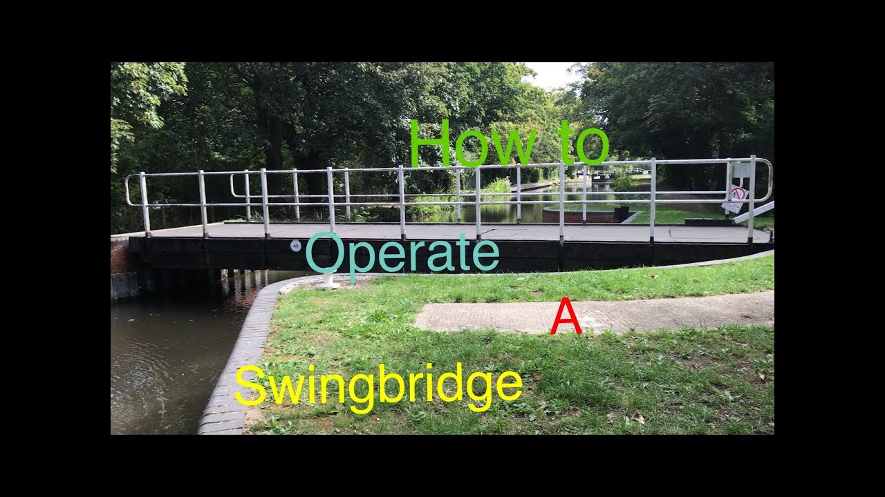 How to oparate a swingbridge - YouTube