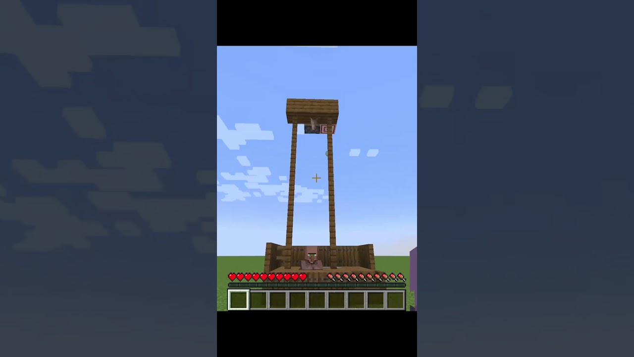 Minecraft guillotine #shorts - YouTube