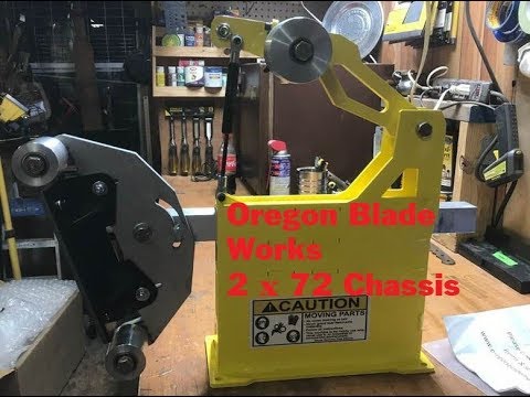 Oregon Blade Works 2x72 Belt Grinder - YouTube