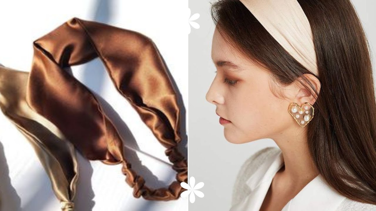 DIY headband || How to make Satin fabric headband// Simple Headband for ...