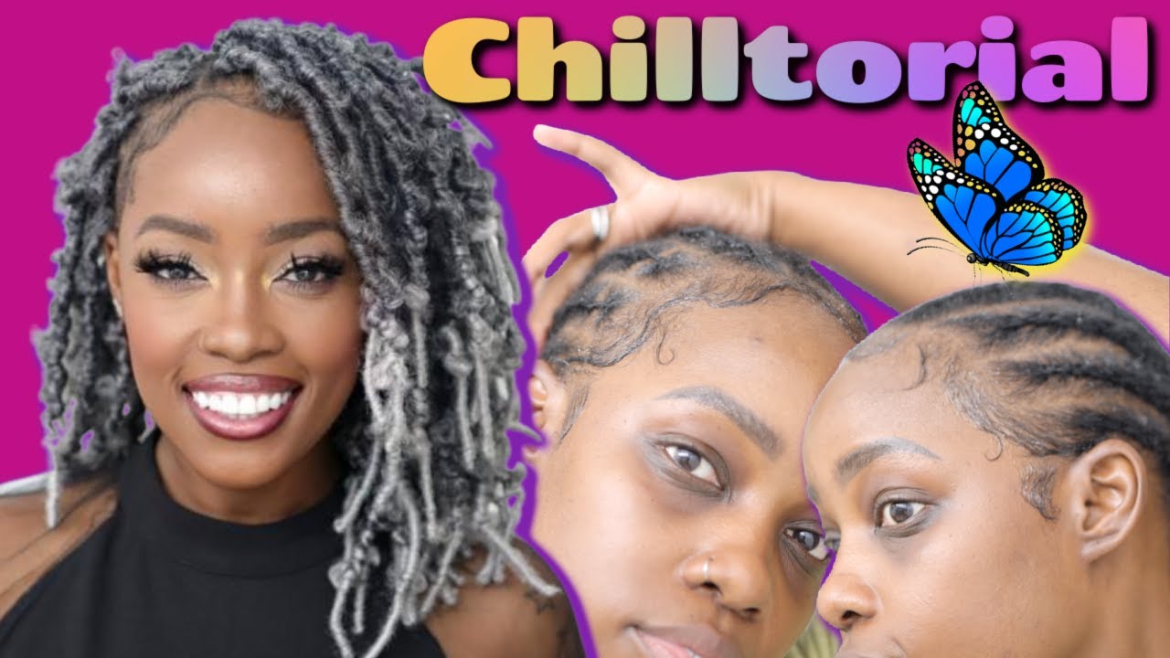 CHILLTORIAL Pt 10 | Gray Butterfly Locs & Relaxing Rain in SLOW-MO ...