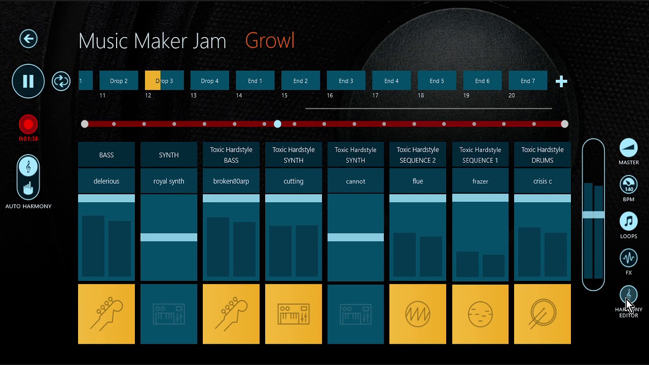 (Music Maker Jam) [DubStyle Attempt] Growl - YouTube