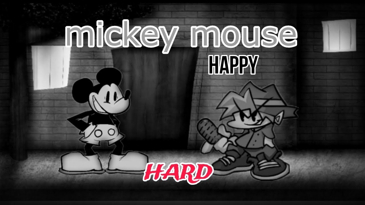 fnf mickey mouse (happy) (HARD) - YouTube