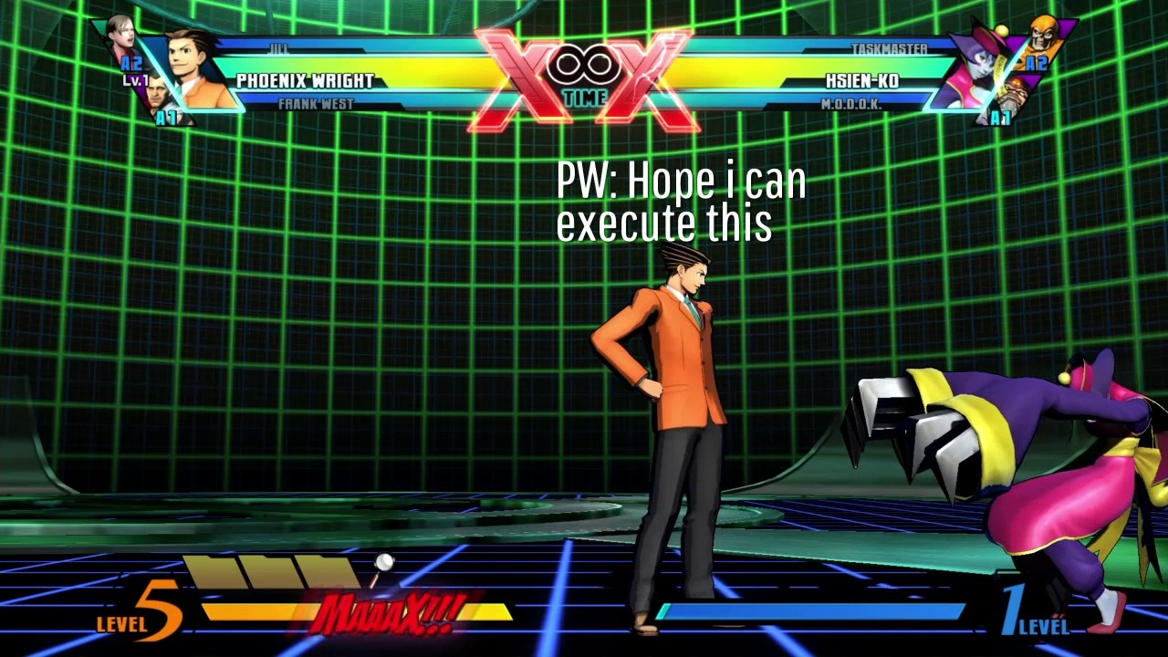 UMVC3 Phoenix wright combo - YouTube