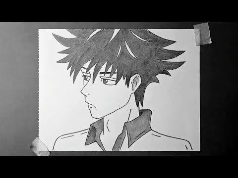 How to draw Megumi Fushiguro from Jujutsu Kaisen || Drawing Megumi ...