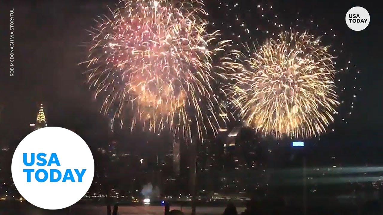 Macy's stages secret fireworks displays in NYC | USA TODAY - YouTube