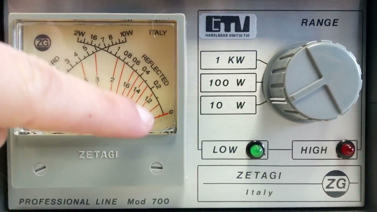 Hoe SWR vermogen meten met Zetagi Mod-700 (Kort en bondige uitleg ...