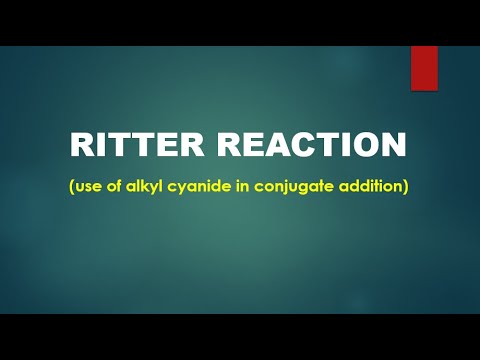 Ritter Reaction- Important name reaction - YouTube