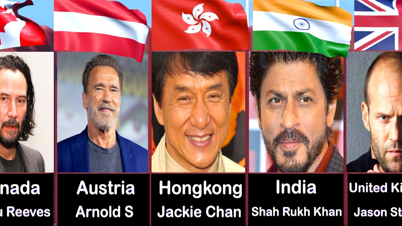 Best Famous Male Actors From Different Countries - YouTube