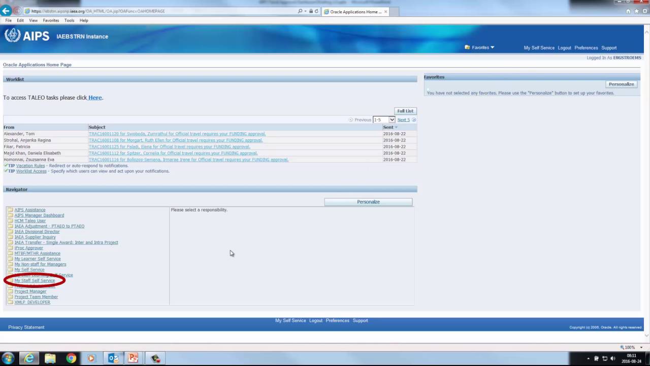Accessing the AIPS Travel Approval Dashboard - YouTube