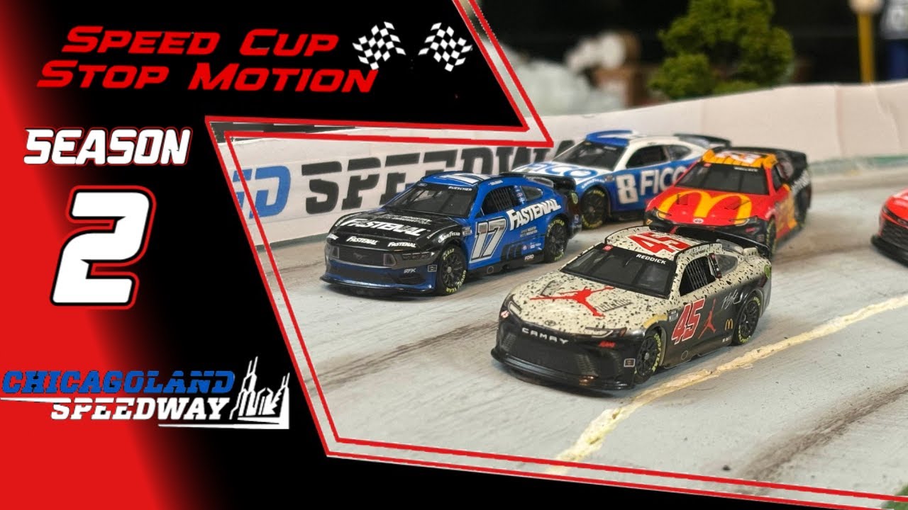 NASCAR Stop Motion: Speed Cup Stop Motion //S2/R4// - Chicagoland ...