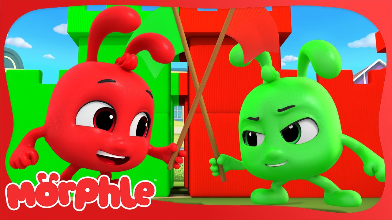 Morphle's Red vs Green Challenge | Cartoons for Kids | Mila and Morphle ...