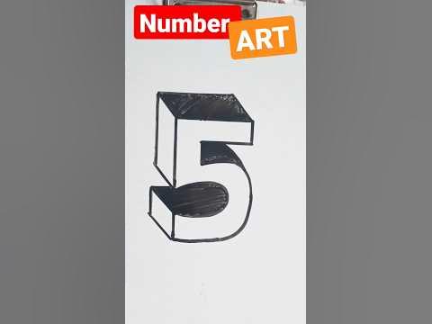 How to draw 5 number in 3d ?#youtubeshorts #3d - YouTube