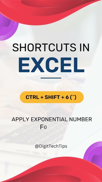 Advanced Excel Shortcuts Apply Exponential number format - YouTube