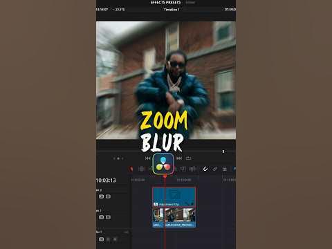 Zoom blur effect in DaVinci Resolve - YouTube