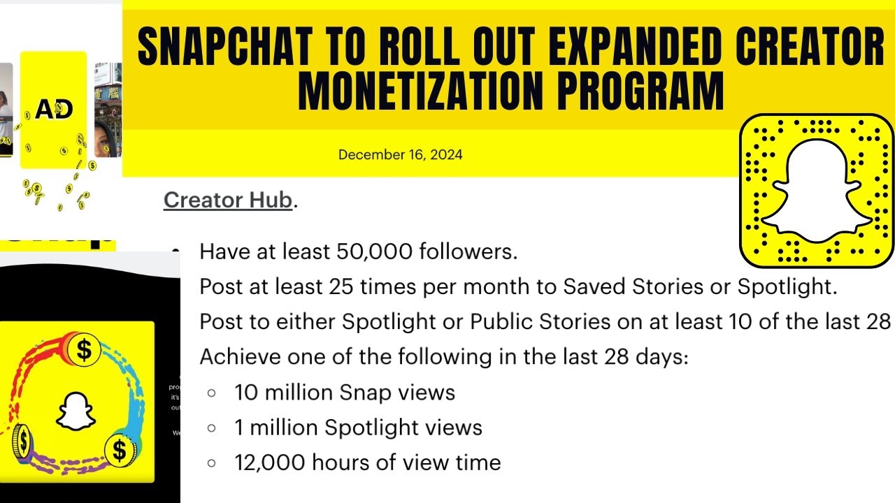 New Snapchat Creator Monetization Program - Everythung you Need to Know ...