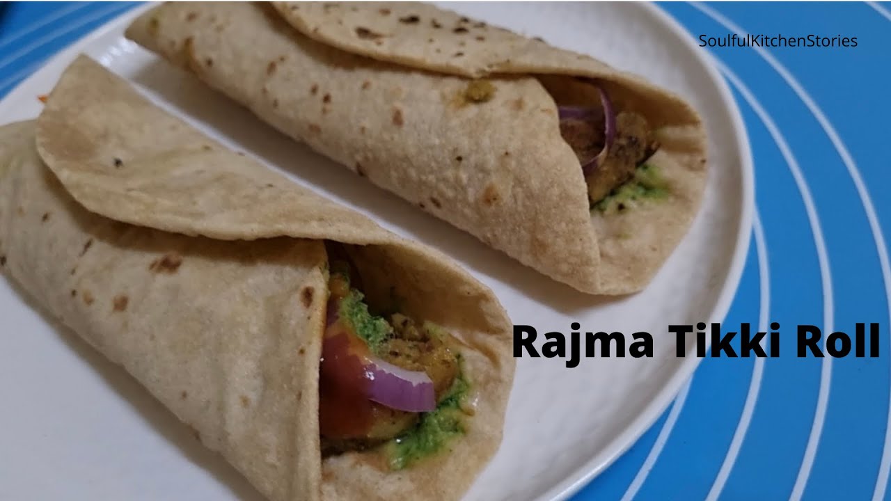 Rajma Tikki Roll| How to make Rolls at home| Quick bites| Healthy ...