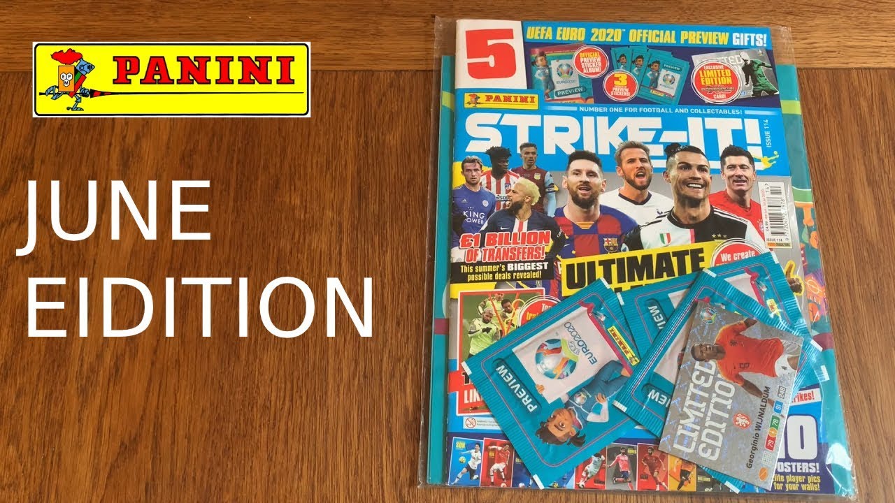 PANINI EURO 2020 STRIKE IT MAGAZINE OPENING - JUNE EDITION - YouTube