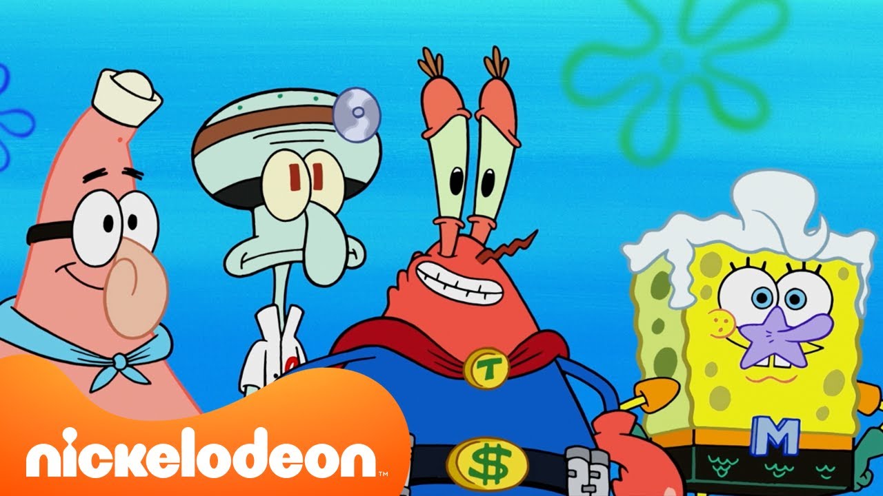 Bob Esponja | ¡Bob Esponja se convierte en superhéroe! 💥 | Escena ...