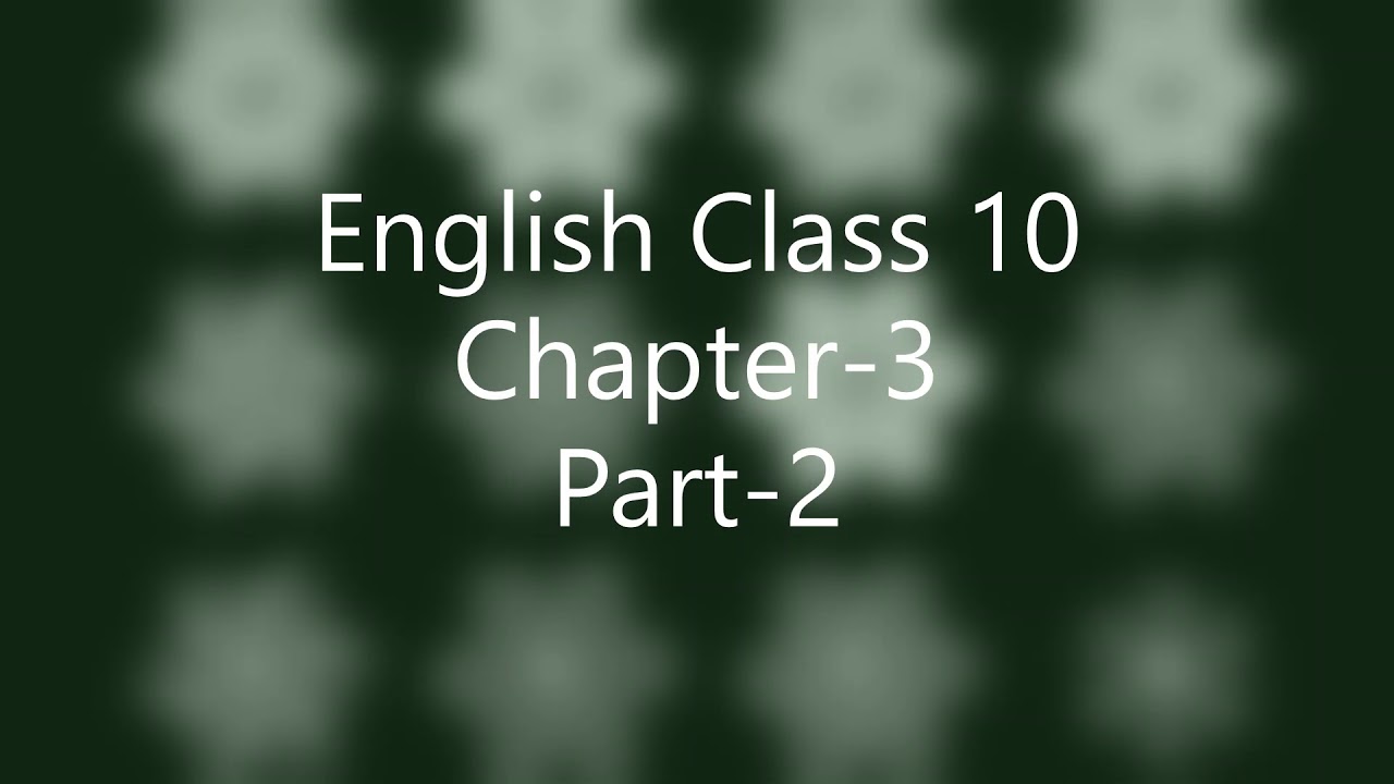 Class 10 English Chapter 3 Part-2 Black Aeroplane - YouTube