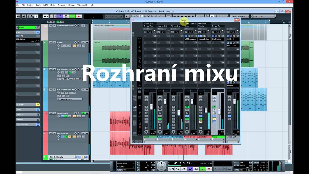 Tvorba hudby v programu Cubase (Artist) - BALADA - YouTube