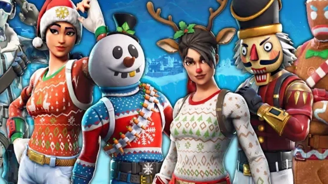 Top 10 skins de navidad de fortnite - YouTube