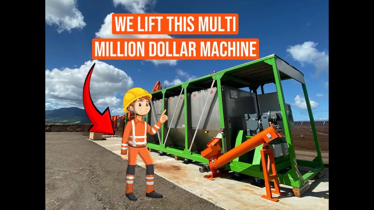 We lift a multi million dollar machine - YouTube