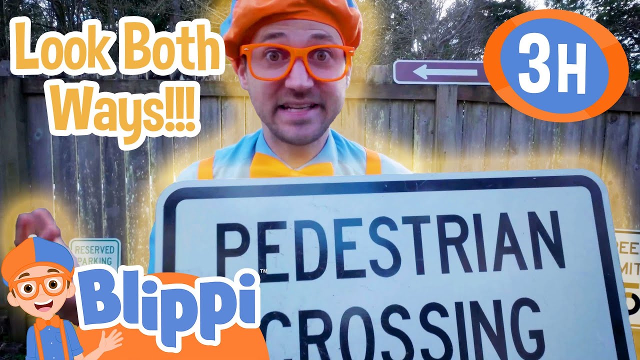 Learn about Street Signs with Blippi & Meekah | Best Friend Adventures ...