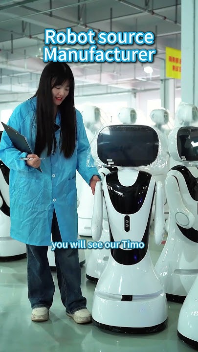 Timo the very powerful guidance Al reception robot #servicerobot - YouTube